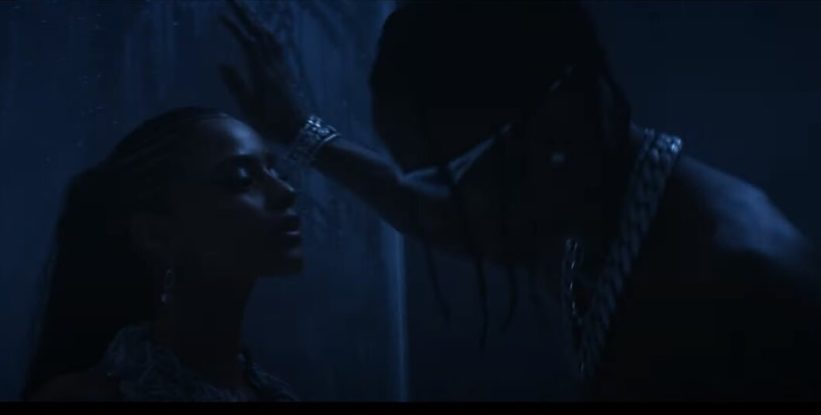 Tyla and Travis Scott Dazzle in Steamy 'Water' Remix Music Video - HWING